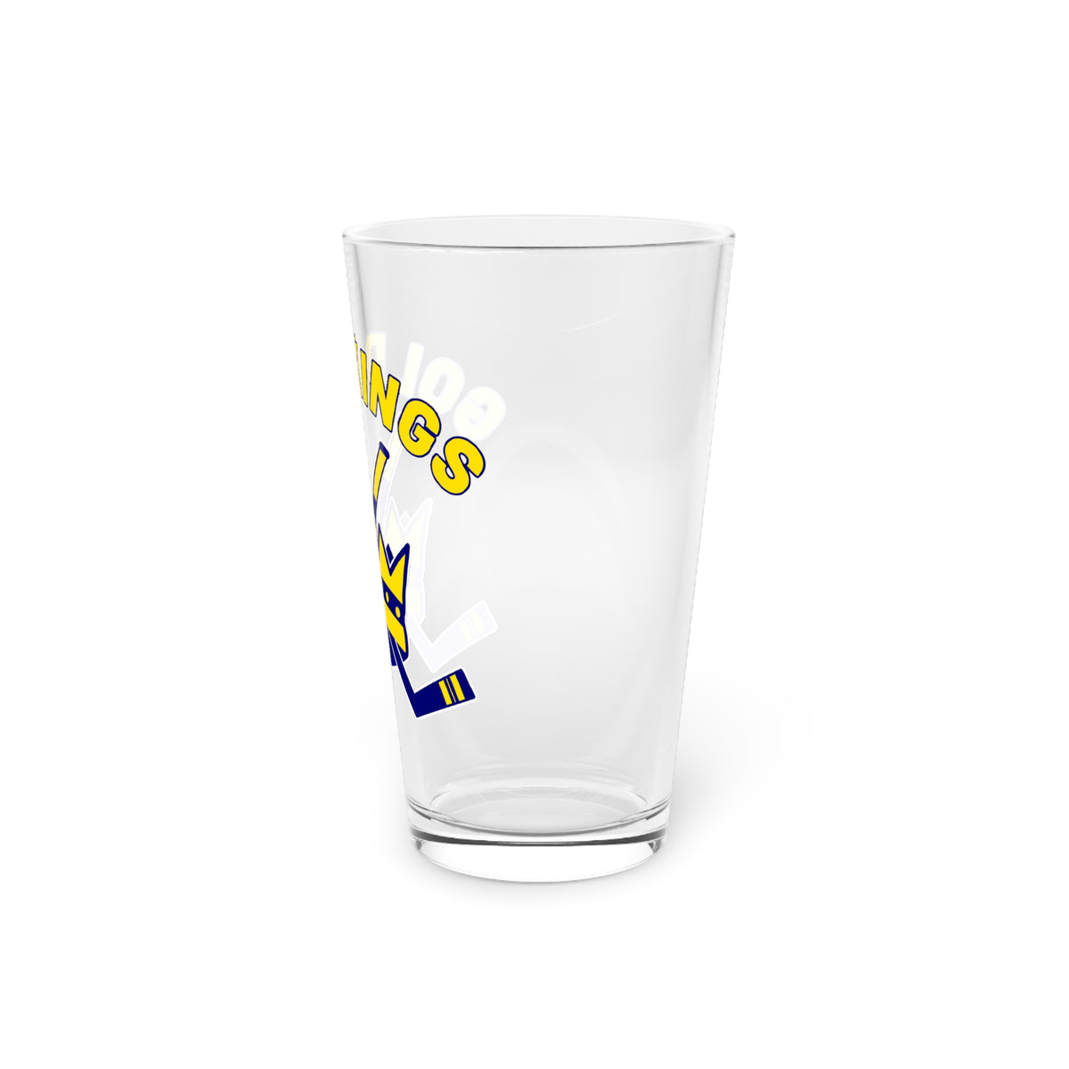 Alaska Gold Kings Pint Glass Vintage Ice Hockey
