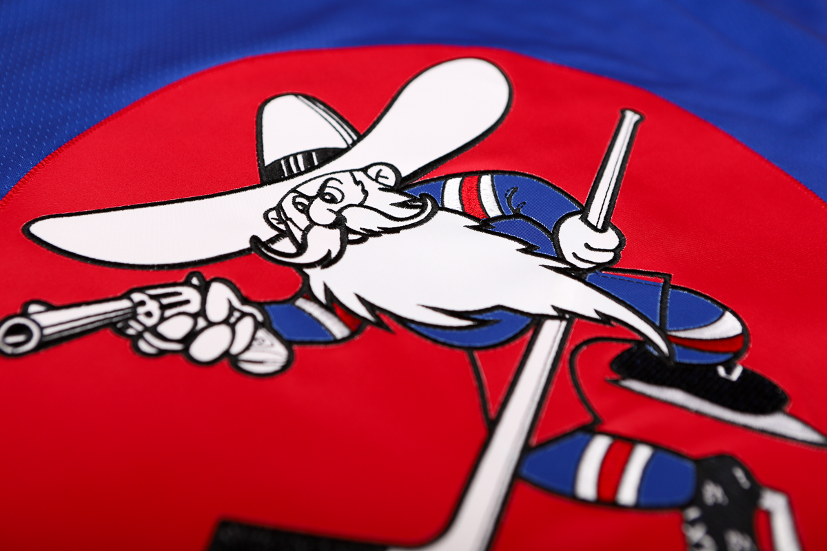 Albuquerque Six Guns Blue Replica Jersey (BLANK) – Vintage Ice Hockey