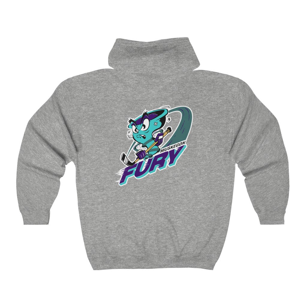 Muskegon Fury Hoodie (Zip) – Vintage Ice Hockey