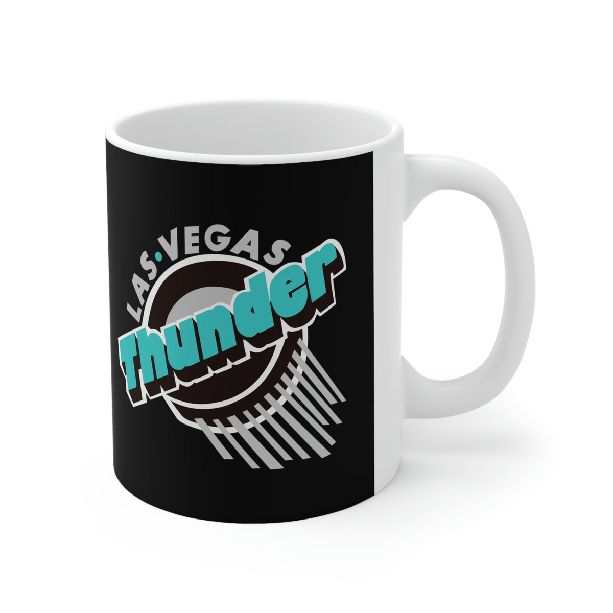 Las Vegas Thunder™ Puck Mug 11oz – Vintage Ice Hockey
