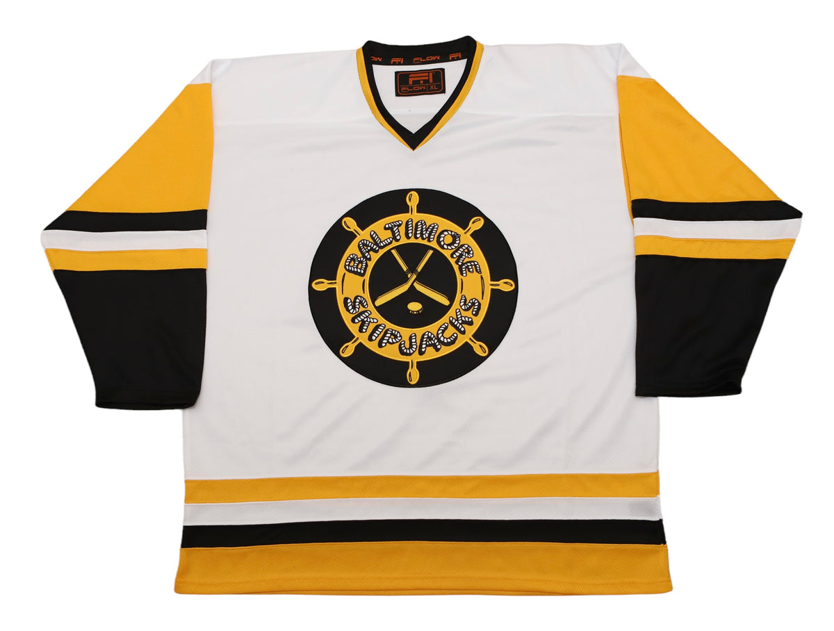 Baltimore Skipjacks 1982-83 White Jersey (BLANK) – Vintage Ice Hockey