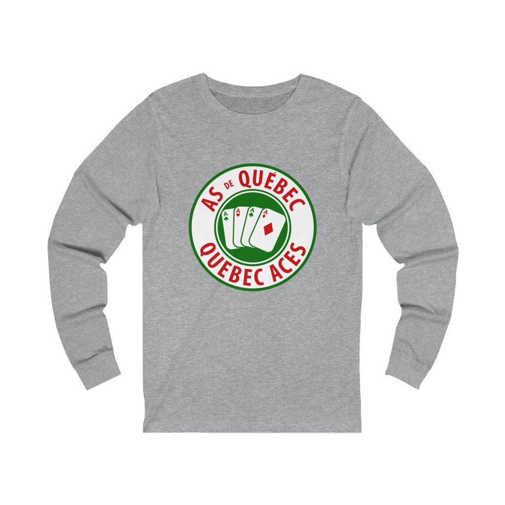 Quebec Aces 1950s Style Long Sleeve Shirt – Vintage Ice Hockey