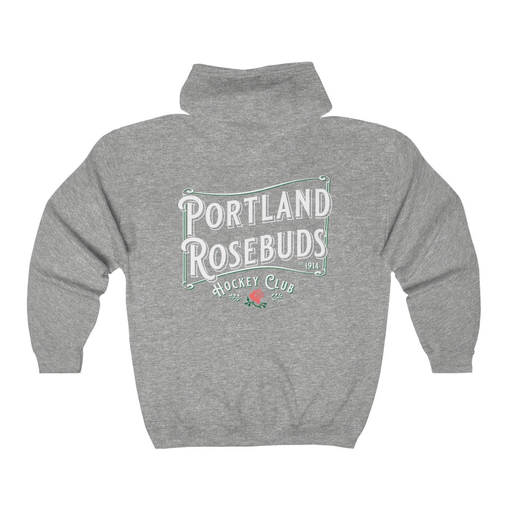 Portland Rosebuds Hoodie (Zip) – Vintage Ice Hockey